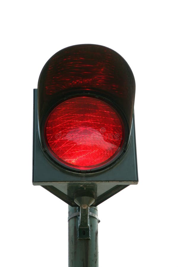 Red stop light stock image. Image of indicator, wait - 10478457