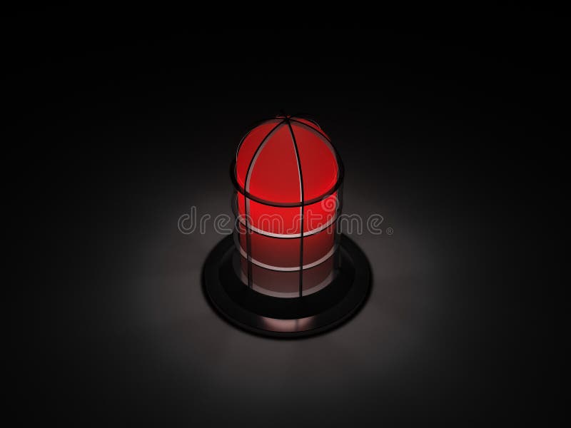 Red Light Alarm Lamp in the Dark Stock Image - Image of alarm, dark ...