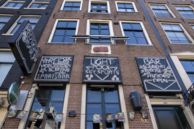 Red Light Bar at Amsterdam the Netherlands 25-3-2020 Editorial Image ...