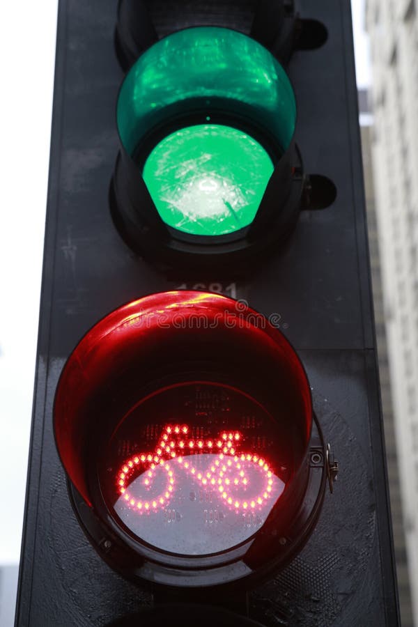 Red light for bicycle stock image. Image of path, semaphore - 237938495