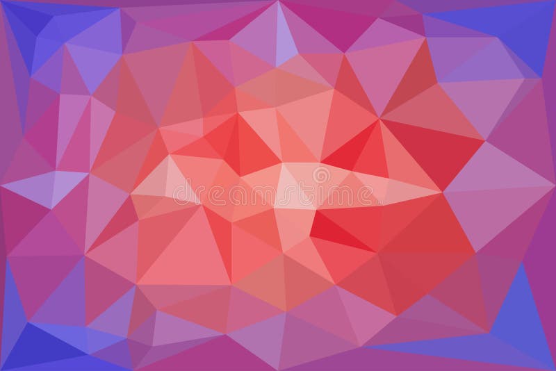 Red, Light Red and Blue Triangular Pattern - Triangles Mosaic Stock ...