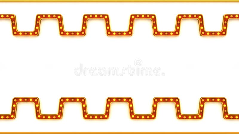 Red Light Board Sign Retro on White Background. 3d Rendering Stock ...