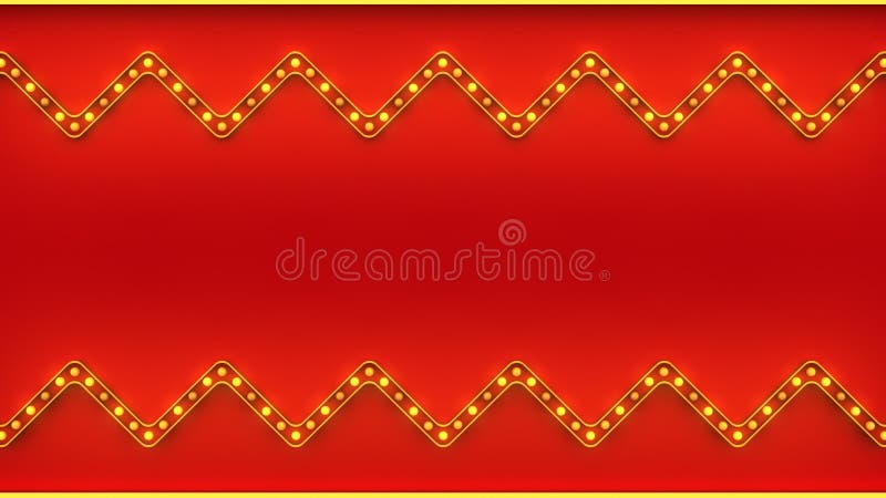Red Light Board Sign Retro on White Background. 3d Rendering Stock ...