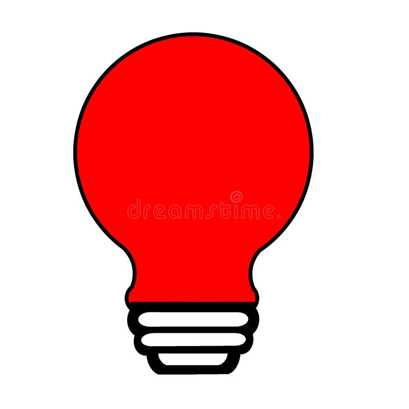 Red Light Bulb Clip Art