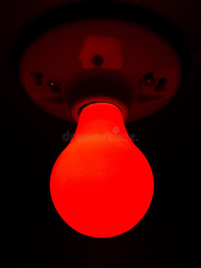 Red Light Bulb stock image. Image of prostitution, lamp - 51195265