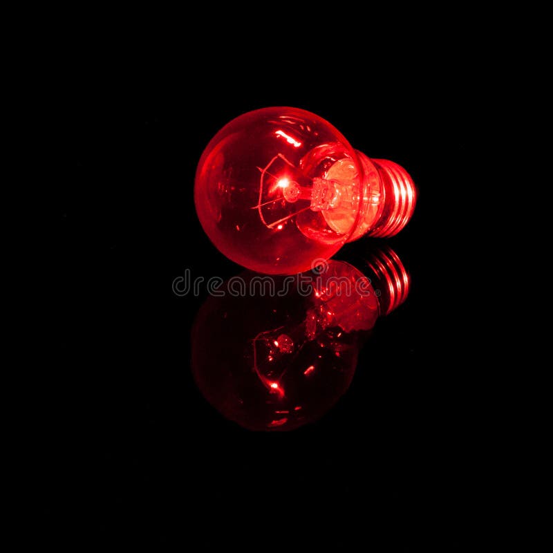 Red light bulbs stock image. Image of single, electronics - 54732921