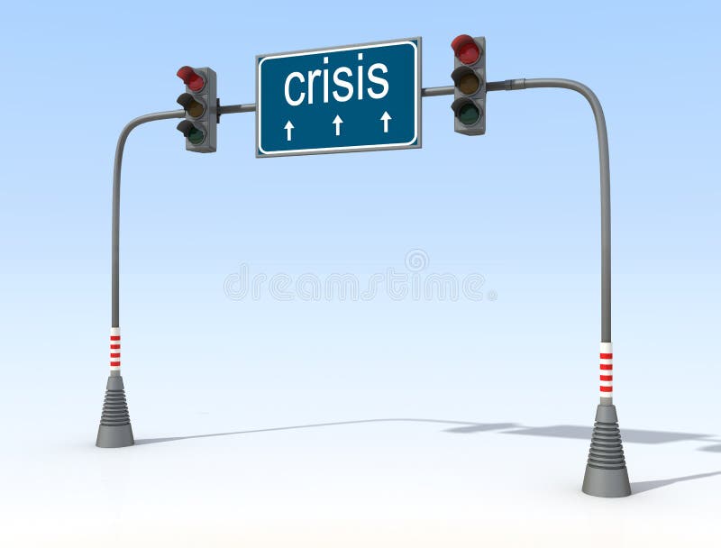Red light for crisis stock illustration. Illustration of light - 8033611