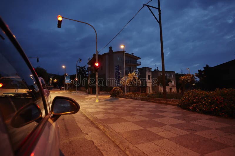Red Light at the Crossroads Stock Photo - Image of view, light: 235593982