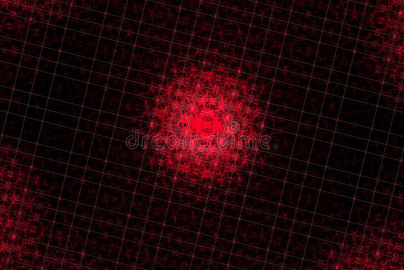 Red Light Depth Fractal Crystal Shiny Shape Pattern Diagonal ...