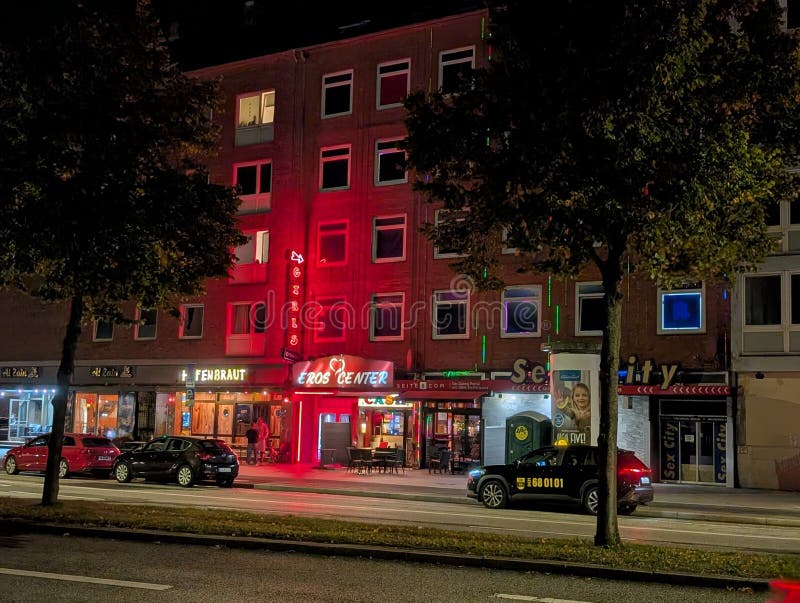 Red Light District in Kiel at Night Editorial Stock Photo - Image of ...