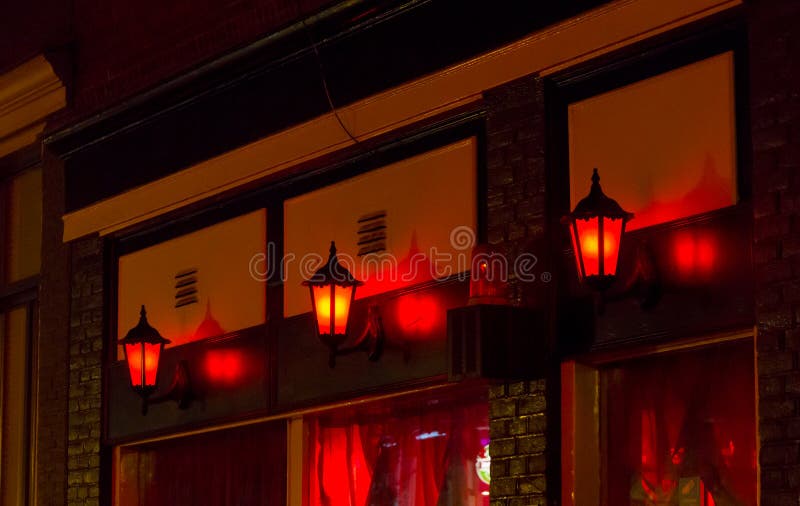 Red Light District Windows at Amsterdam Editorial Stock Photo - Image ...