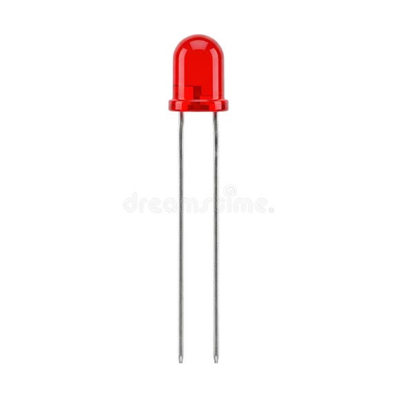 Red Light Emitting Diode an Electronic Component for Lighting and ...