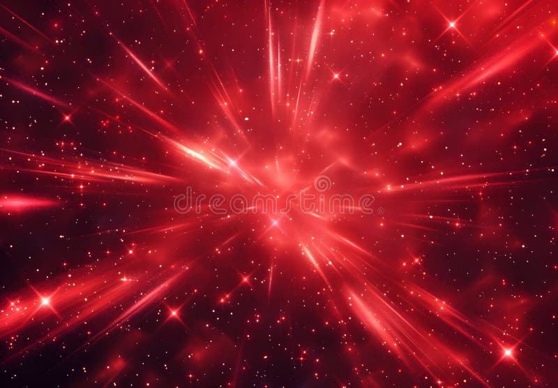 Red Light Explosion Space Background Stock Illustration - Illustration ...