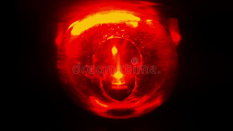 Red Light Flashing - Closeup Looped Shot Stock Footage - Video of ...