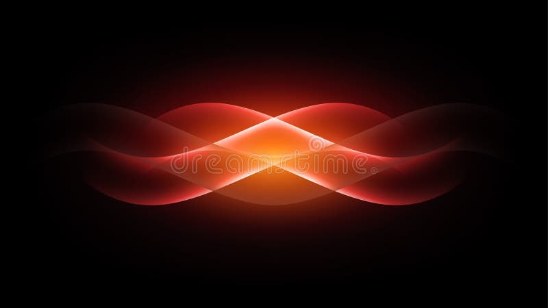 Red Light Wave Vector Illustration Stock Vector - Illustration of ...