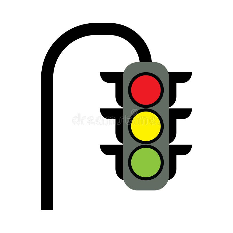 Red light icon stock vector. Illustration of highway - 277570875