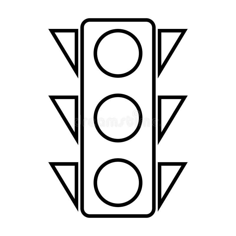 Red light icon vector stock vector. Illustration of warning - 282184197