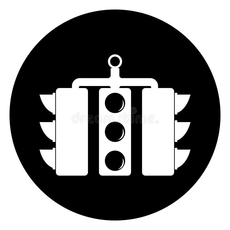 Red light icon vector stock vector. Illustration of color - 282184224