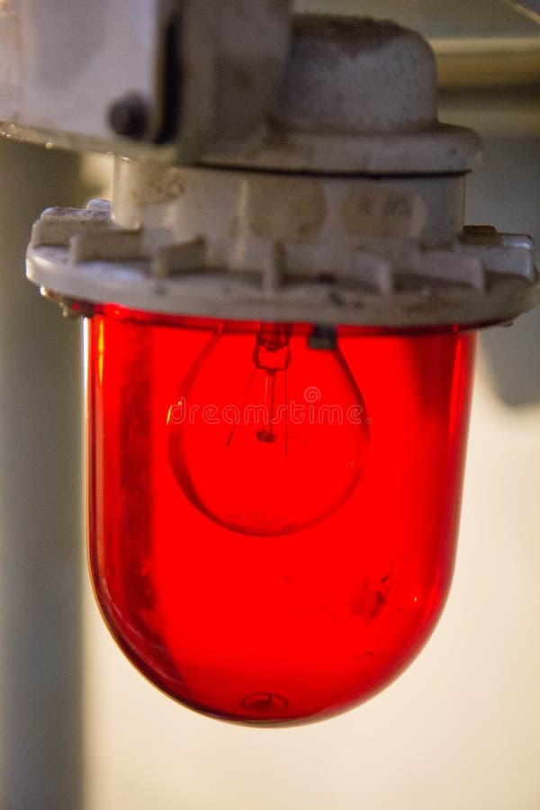 A Red light stock image. Image of lamp, light, attention - 95579033