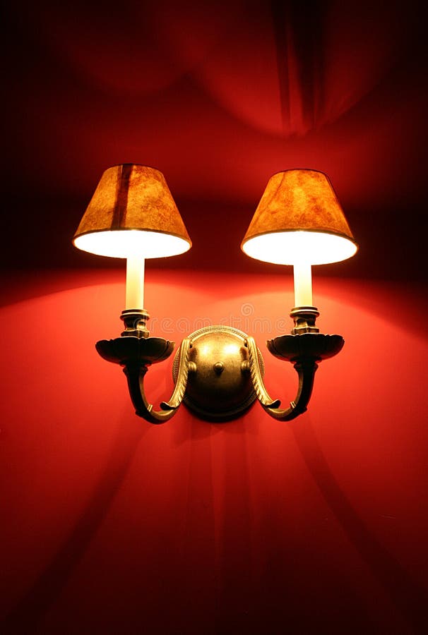 Red light lamps stock image. Image of decor, shadow, decoration - 3974671