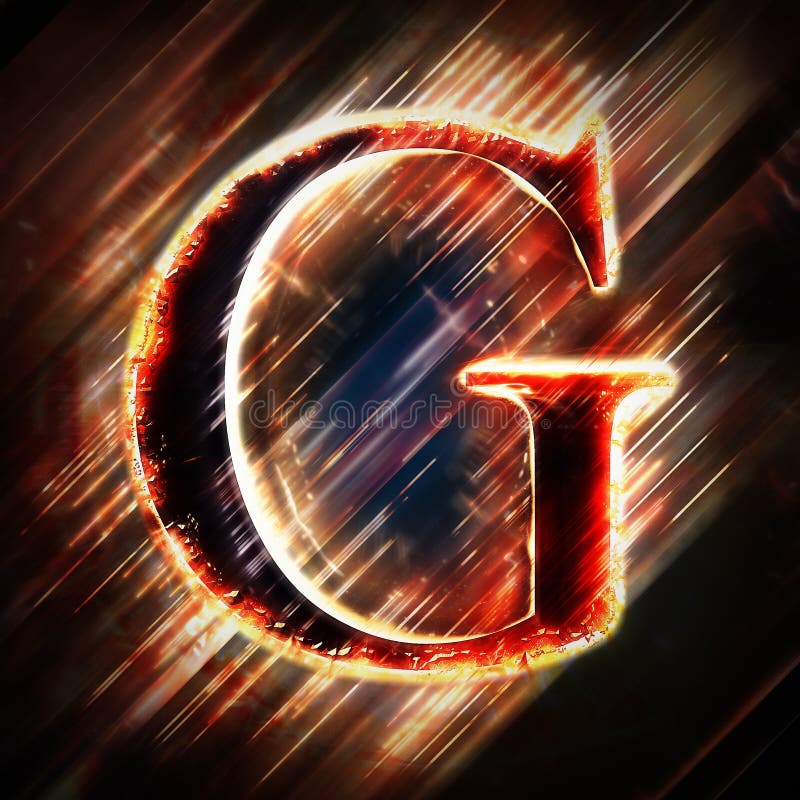 Red light letter G stock illustration. Illustration of bright - 193498770