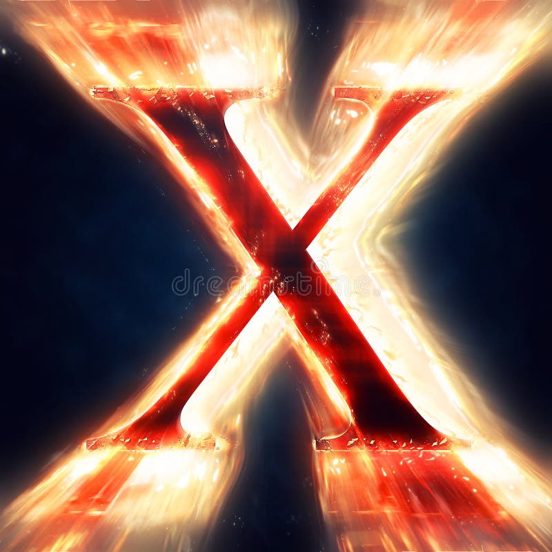 Fiery Font Letter X Stock Illustrations – 45 Fiery Font Letter X Stock ...
