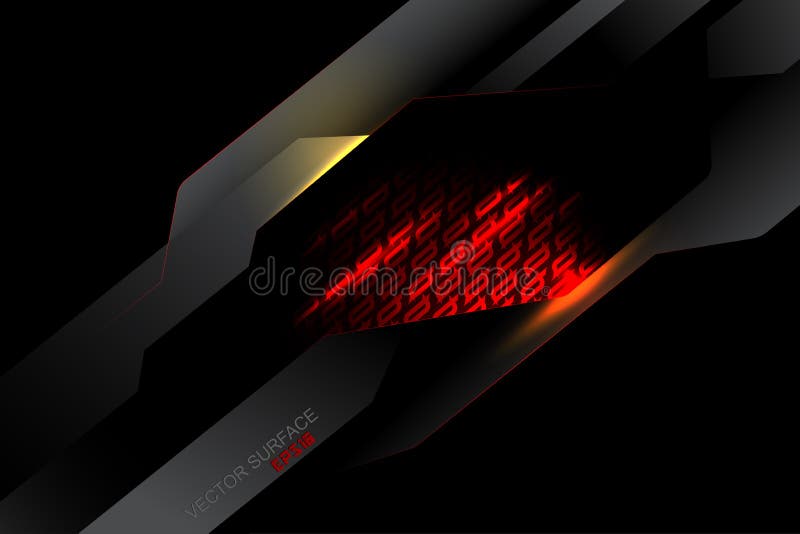 Red light on metal surface stock vector. Illustration of vector - 111372477