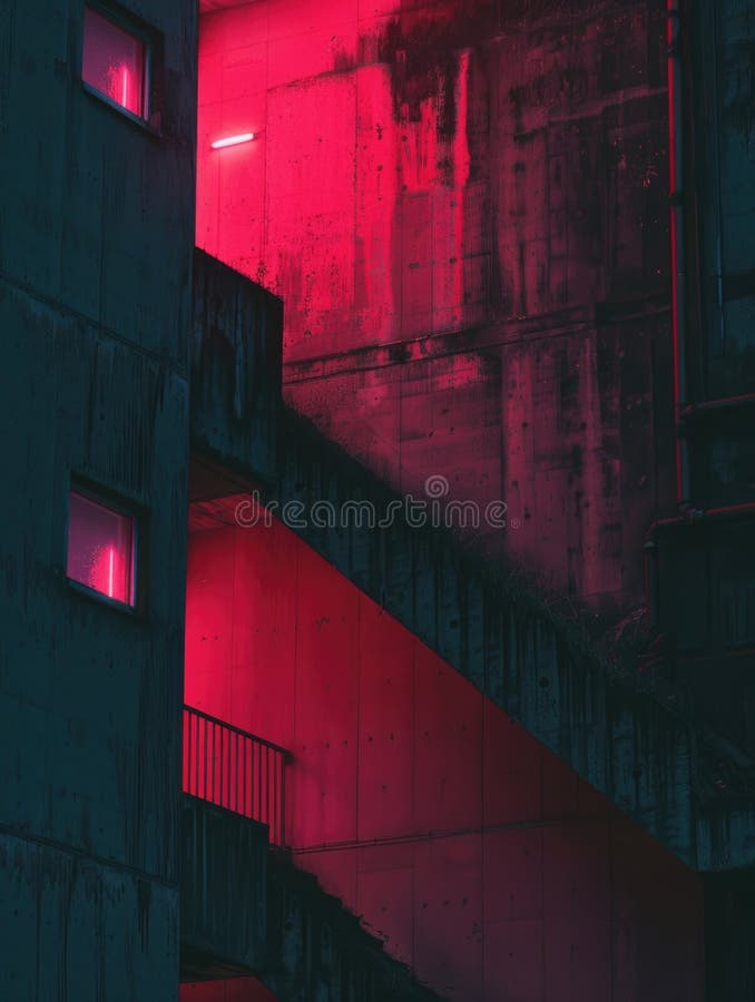 Red light at night stock photo. Image of infrastructure - 383082162