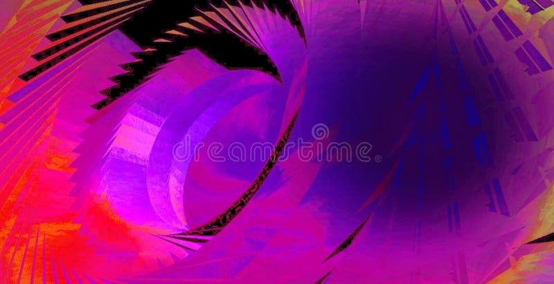 Red Light Reflection in Spiral Construction Stock Illustration ...