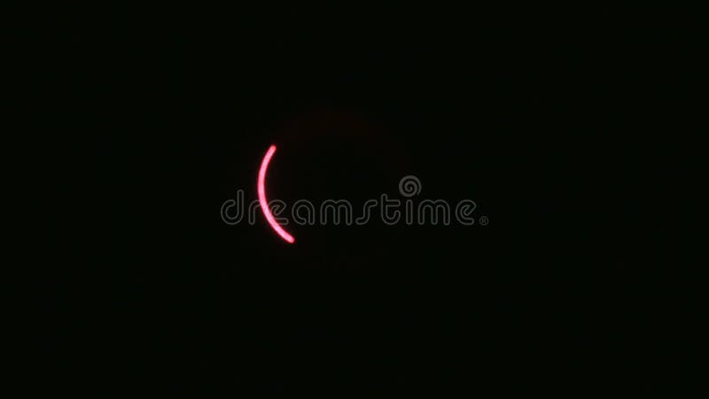 Red Light Ring on Black Background Stock Video - Video of background ...