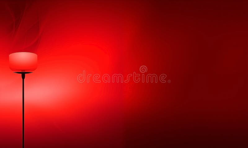 Red Light Shining on a Bright Red Background. Modern Red Abstract ...