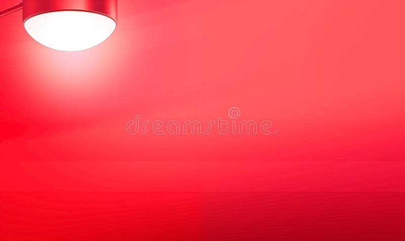 Red Light Shining on a Bright Red Background. Modern Red Abstract ...