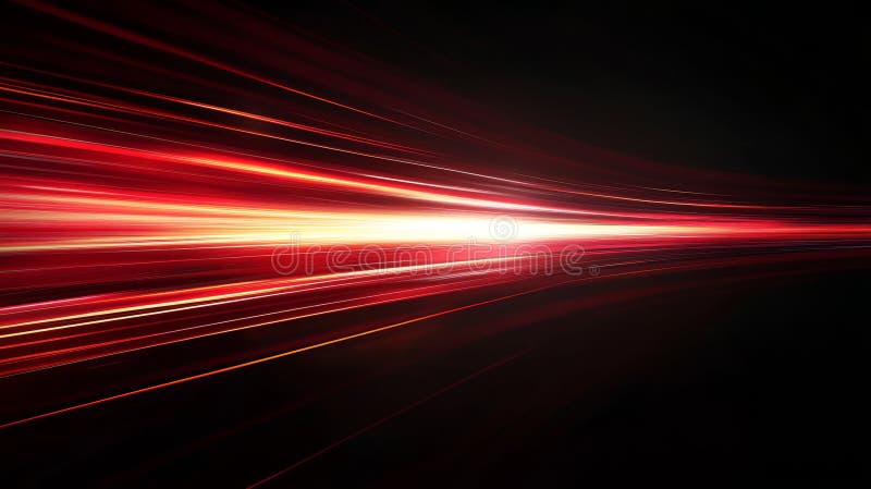 A Red Light Speed Motion Background Showcasing Digital Technology in a ...
