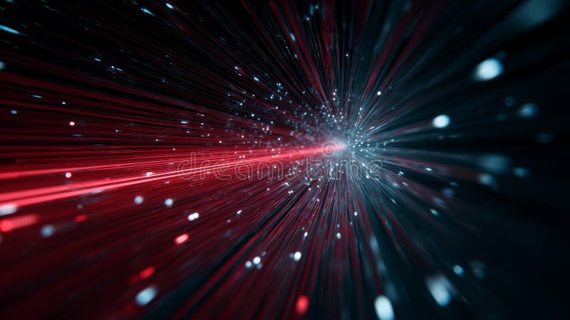 Red Light Streaks Abstract Speed Motion Energy Futuristic Technology ...