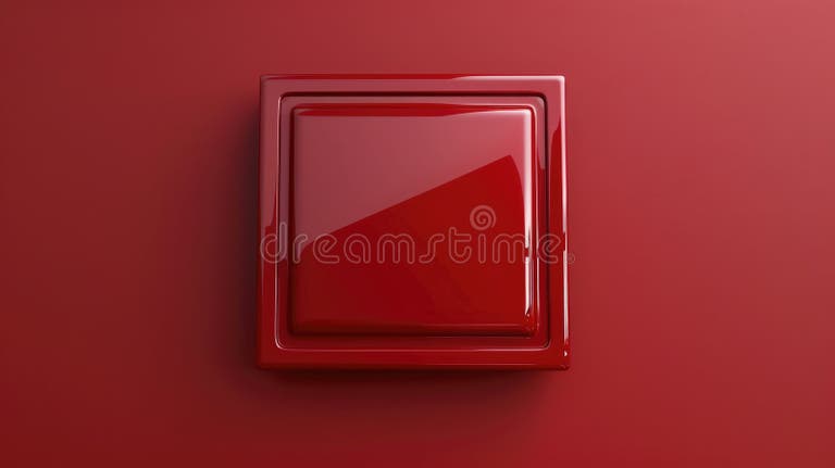 A Red Light Switch on a Red Wall. Ideal for Electrical or Interior ...