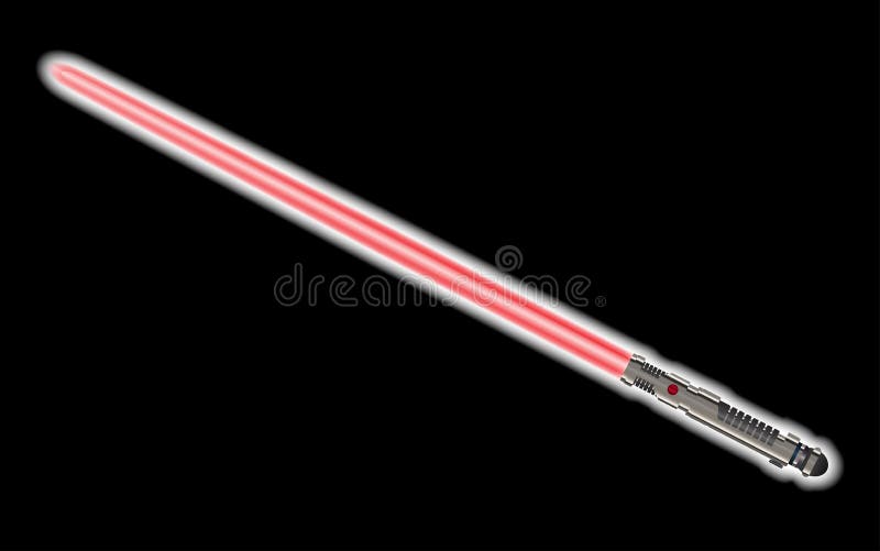 Glowing red light sword stock vector. Illustration of tube - 173209692