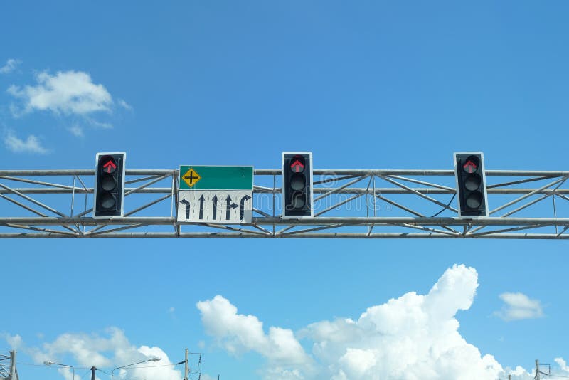 Red Light Traffic Signs in Thailand Stock Image - Image of traffic ...