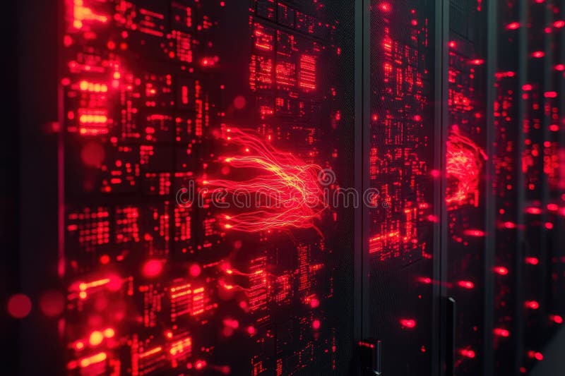 Visual Representation of Data Transfer within a Modern Server Room ... Visual Representation of Data Transfer within a Modern Server Room ...