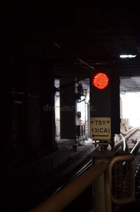 A Red Light, Train Trestle Red Light District Stock Photo - Image of ...