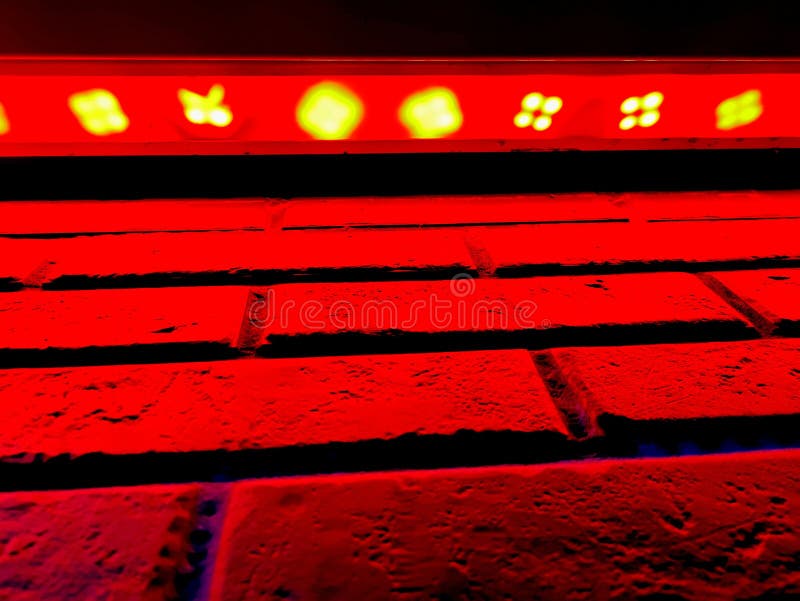 Red Light on the Wall of a Building, Urban Lighting, Technology ...