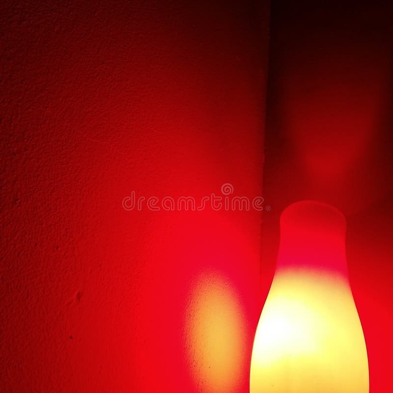 Red light stock image. Image of light, wall, yellow, lamp - 85238005