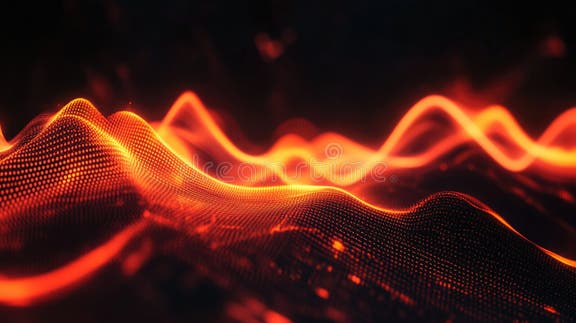 Red Light Wave Close Up stock photo. Image of flow, dynamic - 374420102