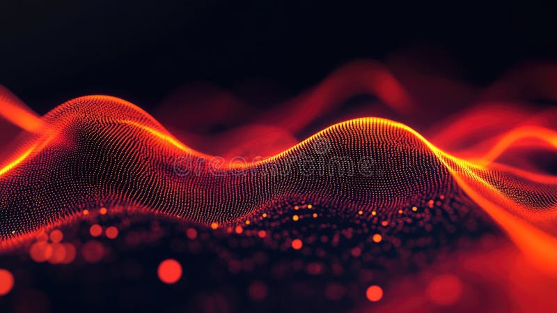 Red Light Wave stock image. Image of electromagnetic - 374532909