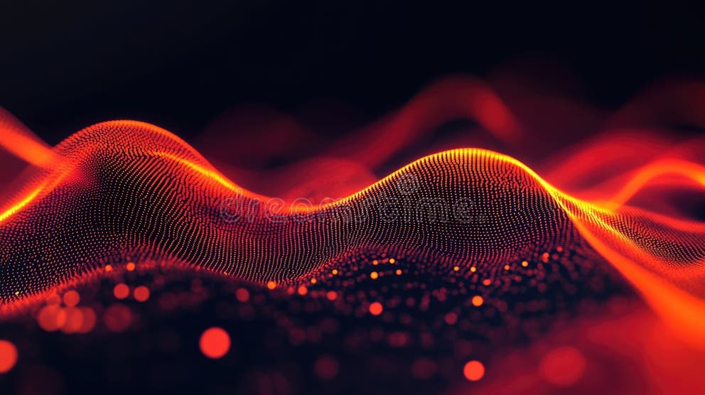 Red Light Wave stock image. Image of electromagnetic - 374532909