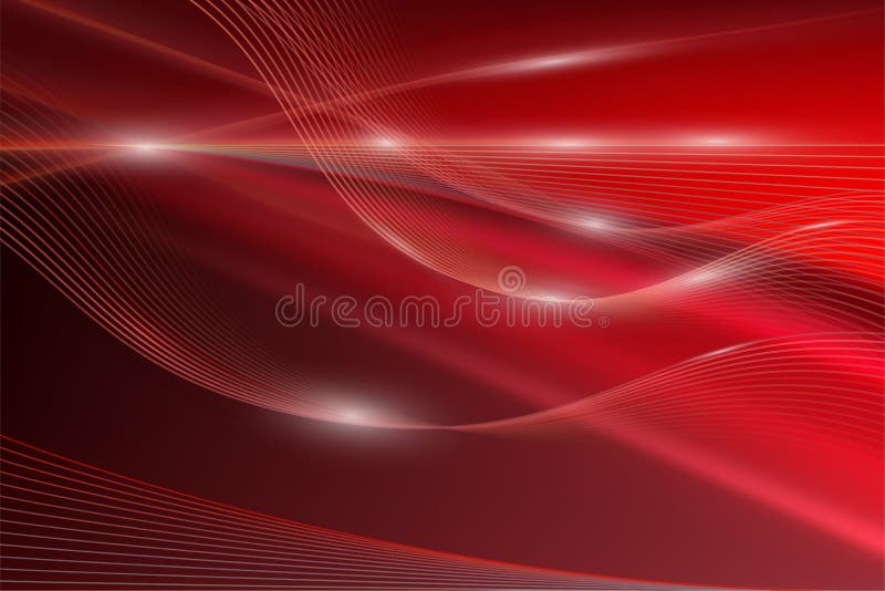 Beautiful Red Light Waves Art. Blurred Effect Background. Abstract ...