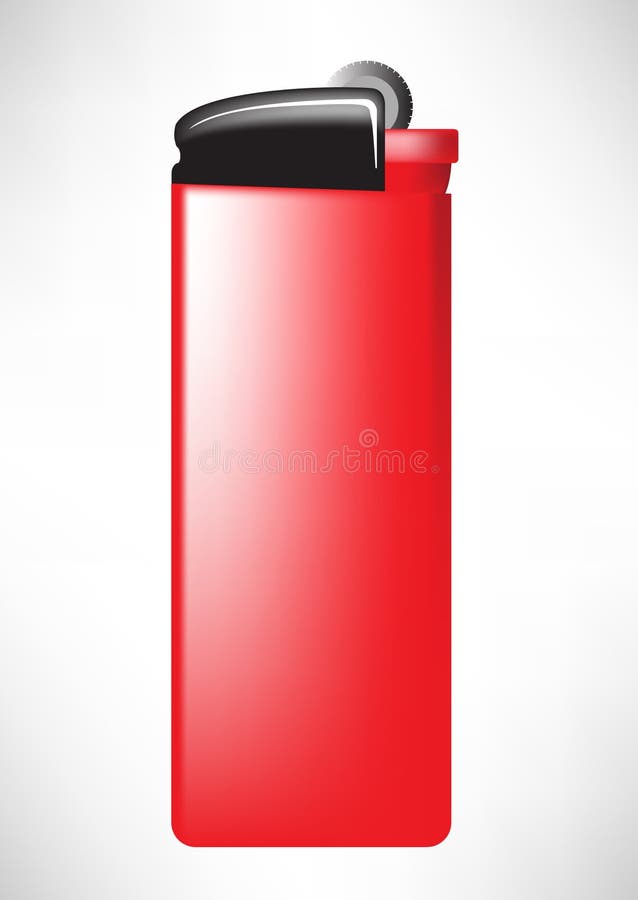 Red lighter stock vector. Illustration of presentation - 21620085