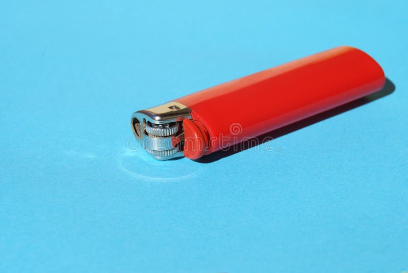 Red lighter stock photo. Image of industry, smoking, industrial - 51976038