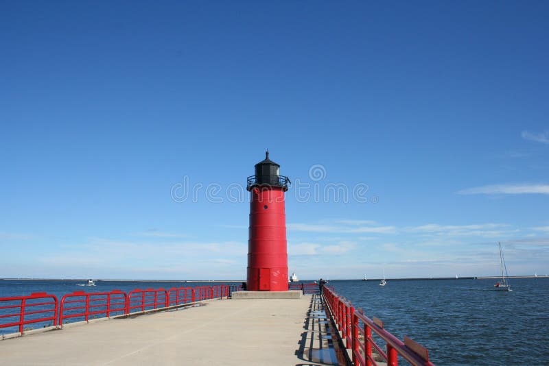 Sheboygan Lighthouse stock image. Image of southwest - 95091557