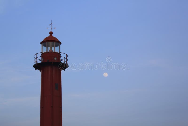 Red lighthouse stock photo. Image of wall, symbol, texture - 91787526