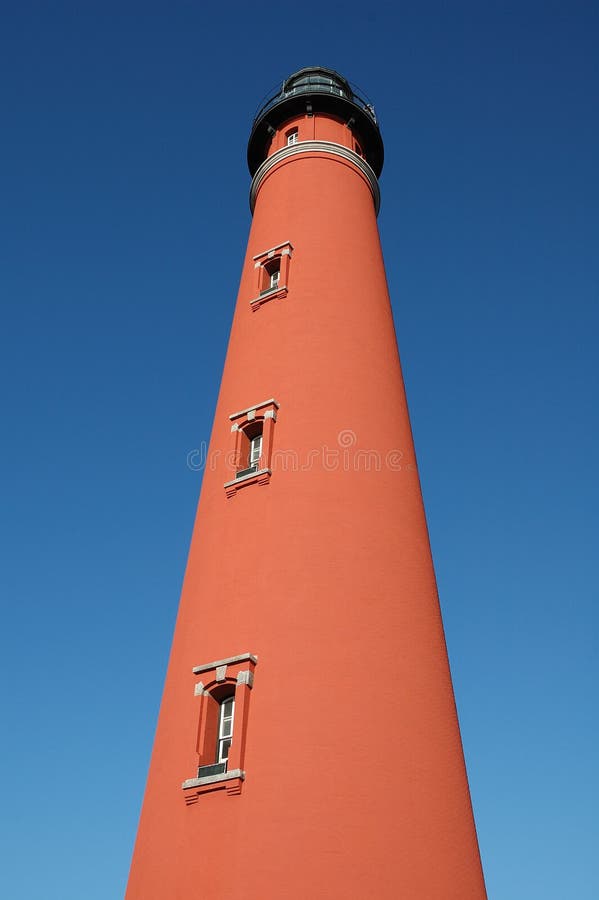 Red Tall Lighthouse Tower stock image. Image of tower - 12192493